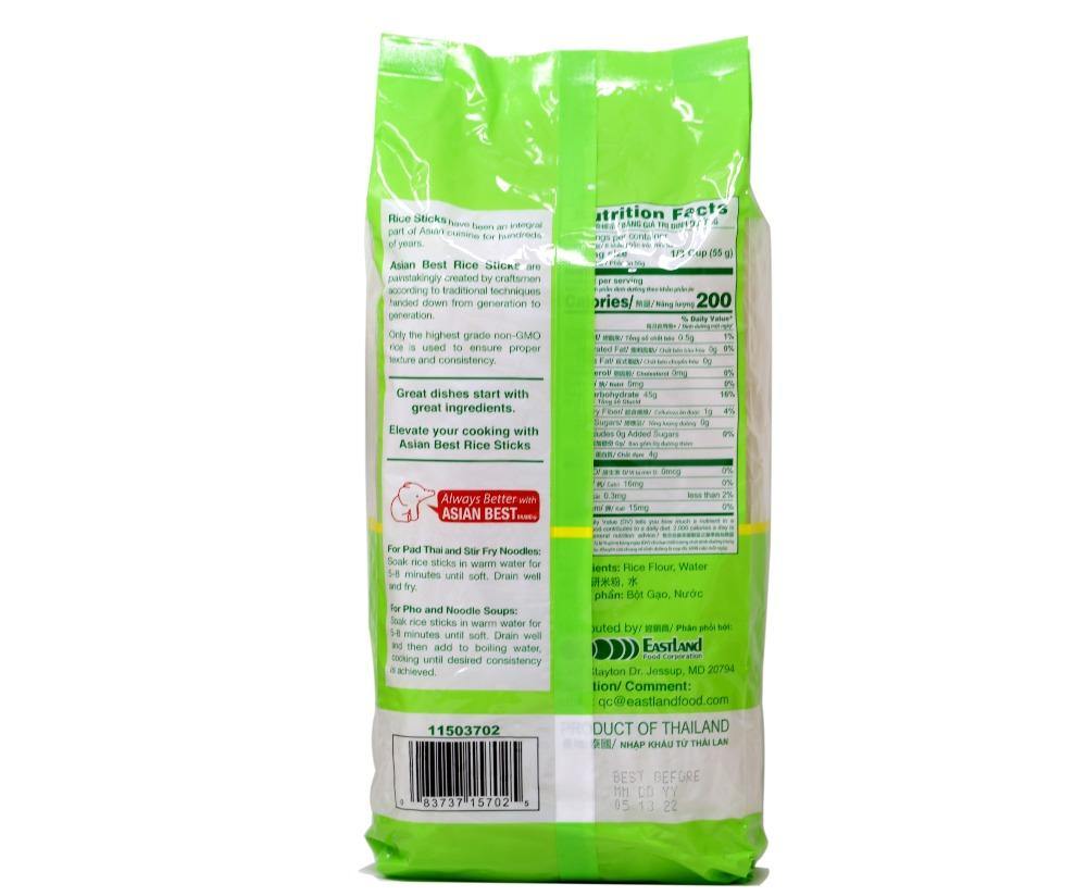 Asian Best Rice Sticks Noodles Small Size 1 LB (454 g)-Banh Pho Thuong ...