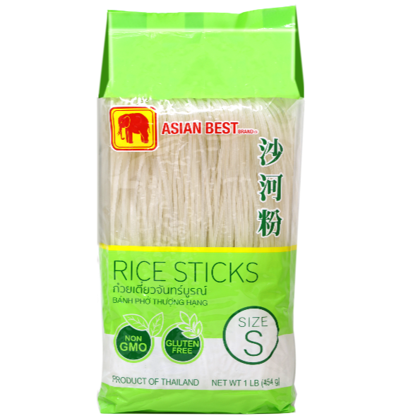 Asian Best Rice Sticks Noodles Small Size 1 LB (454 g)-Banh Pho Thuong ...