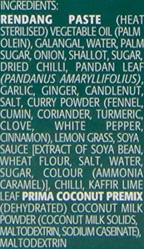 Prima Taste Rendang Asian Dry Curry Ready to Cook Sauce Kit 12.7 Oz (3 ...