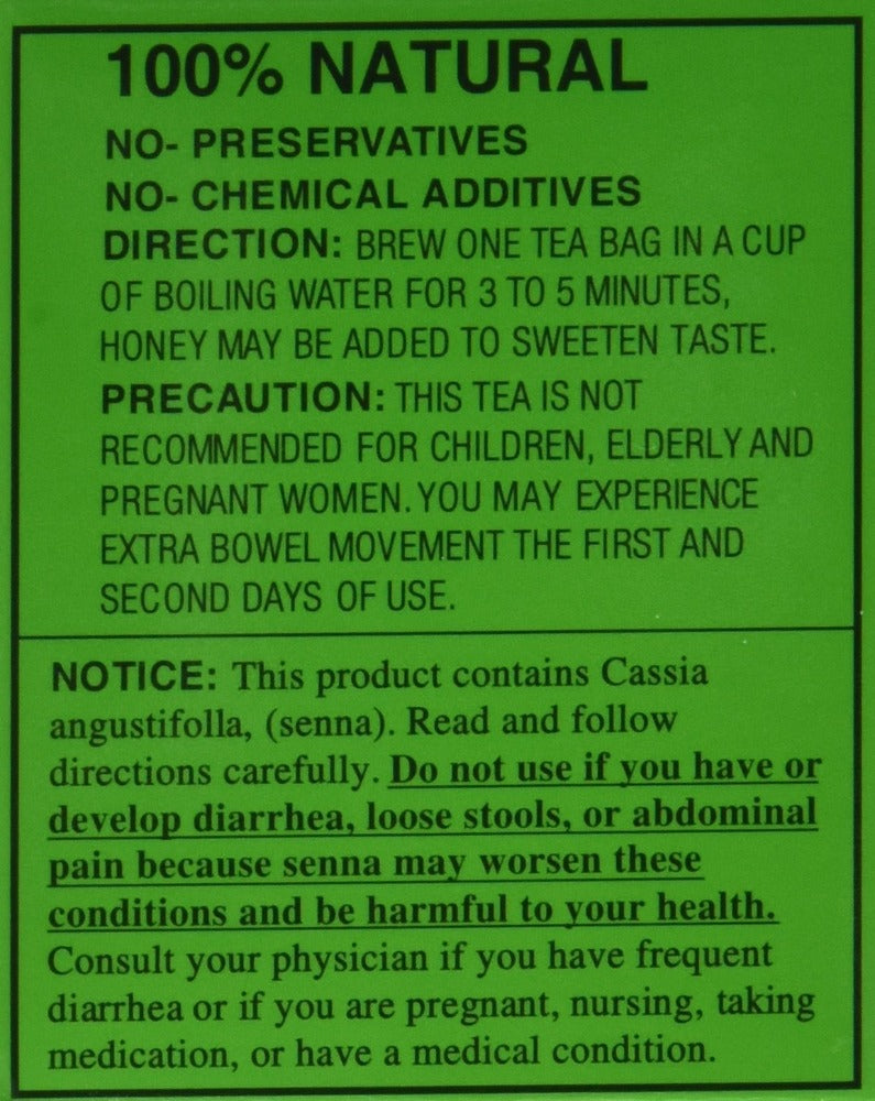 Evergreen Leaves Brand California Dieters' Slim Herbal Tea 20 Tea Bags ...