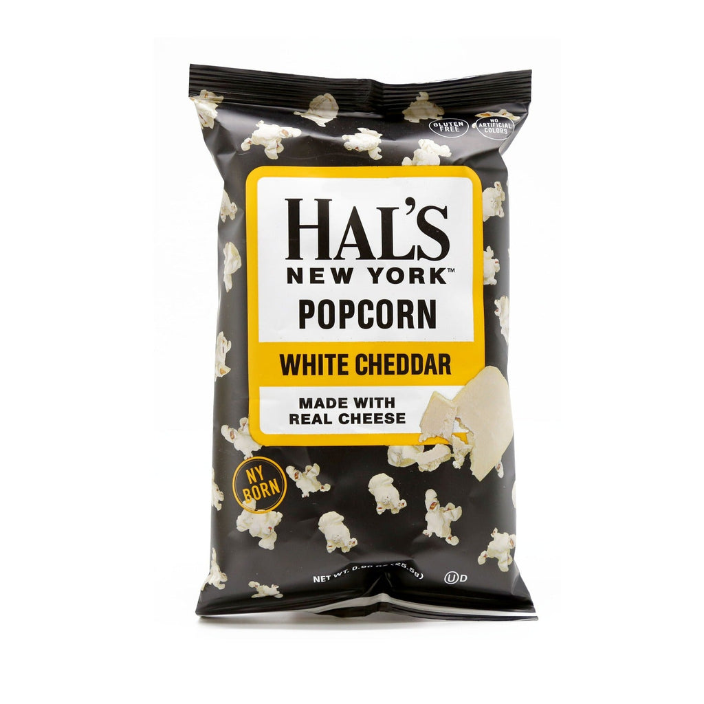 Hal's New York Popcorn White Cheddar Flavor 0.90 Oz (25.5 g) – CoCo ...