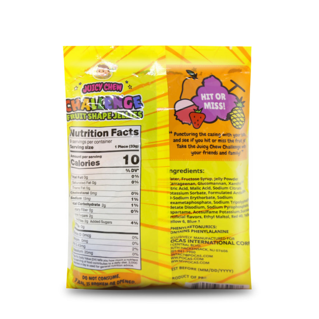 Josh Bosh Juice Chew Challenge Fruit Shape Jellies Assorted Flavors 10 ...