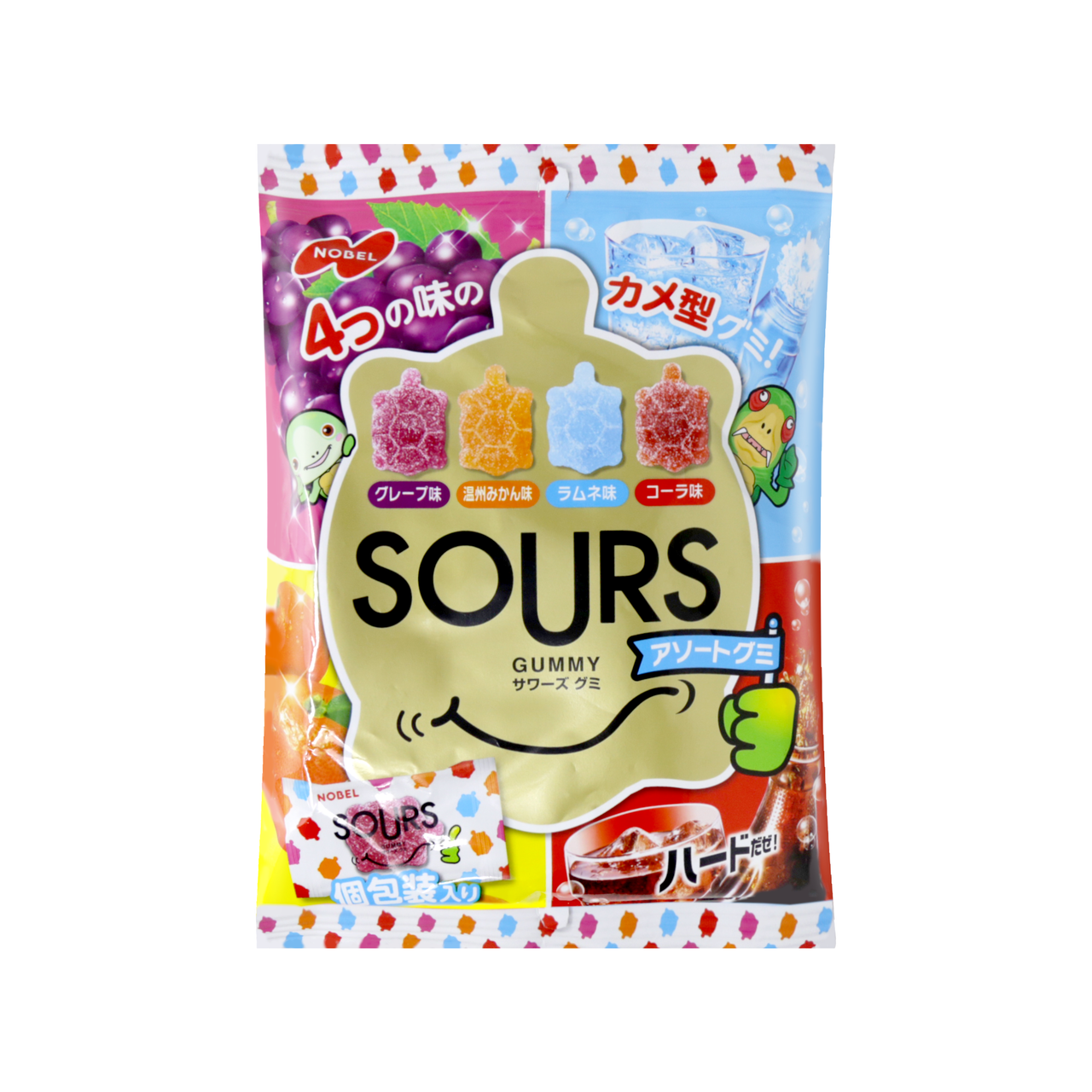 Nobel Sweet Candy Sours Assorted Flavors Gummies 3.5 Oz (100 g) – CoCo ...